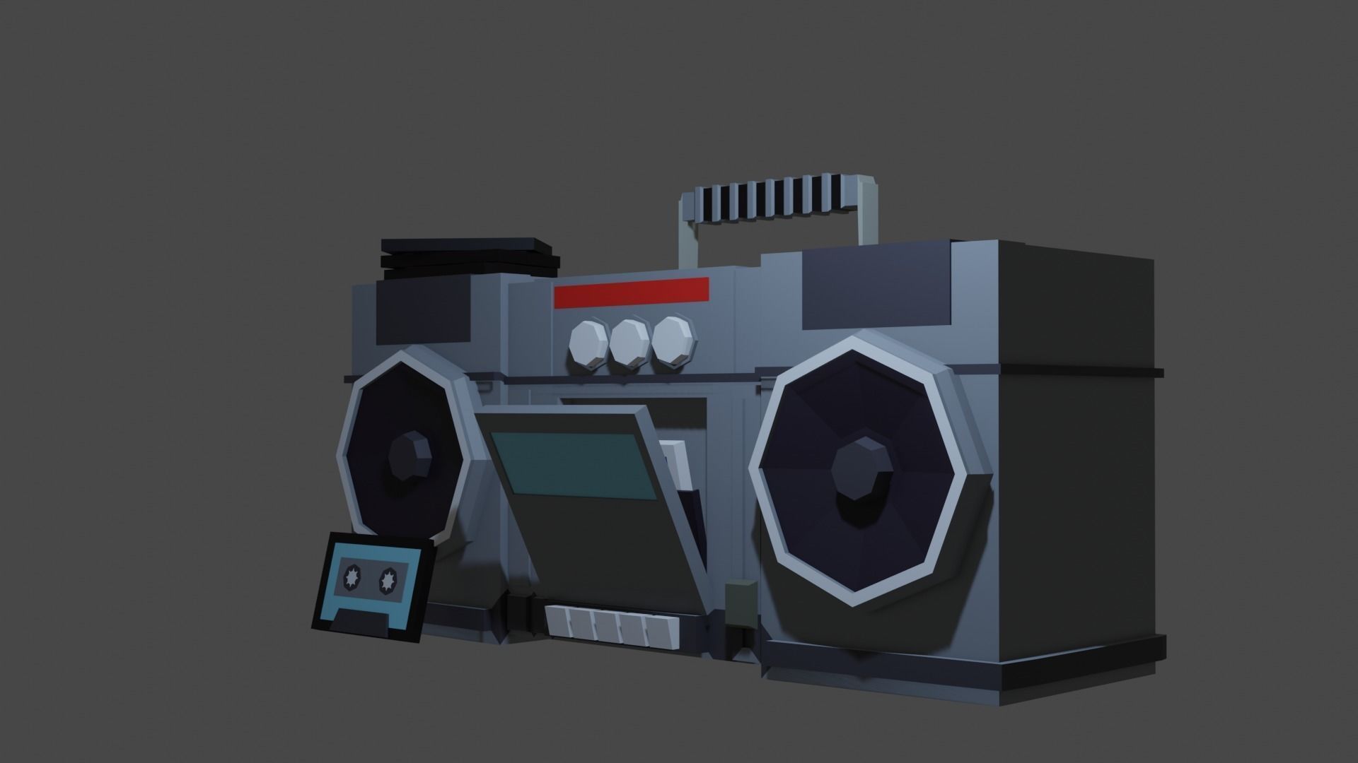 3D model Old School hip hop boombox VR / AR / low-poly | CGTrader