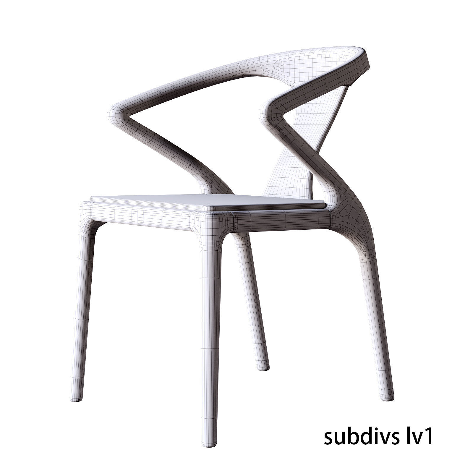 Chair Dining Chair ID333 3D model | CGTrader