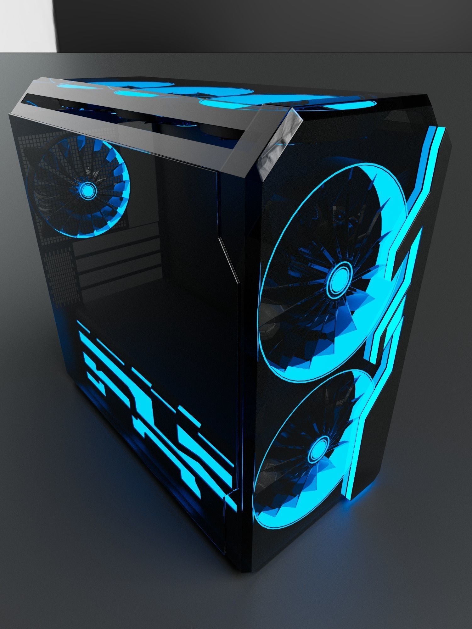 RGB PC Case free 3D model | CGTrader