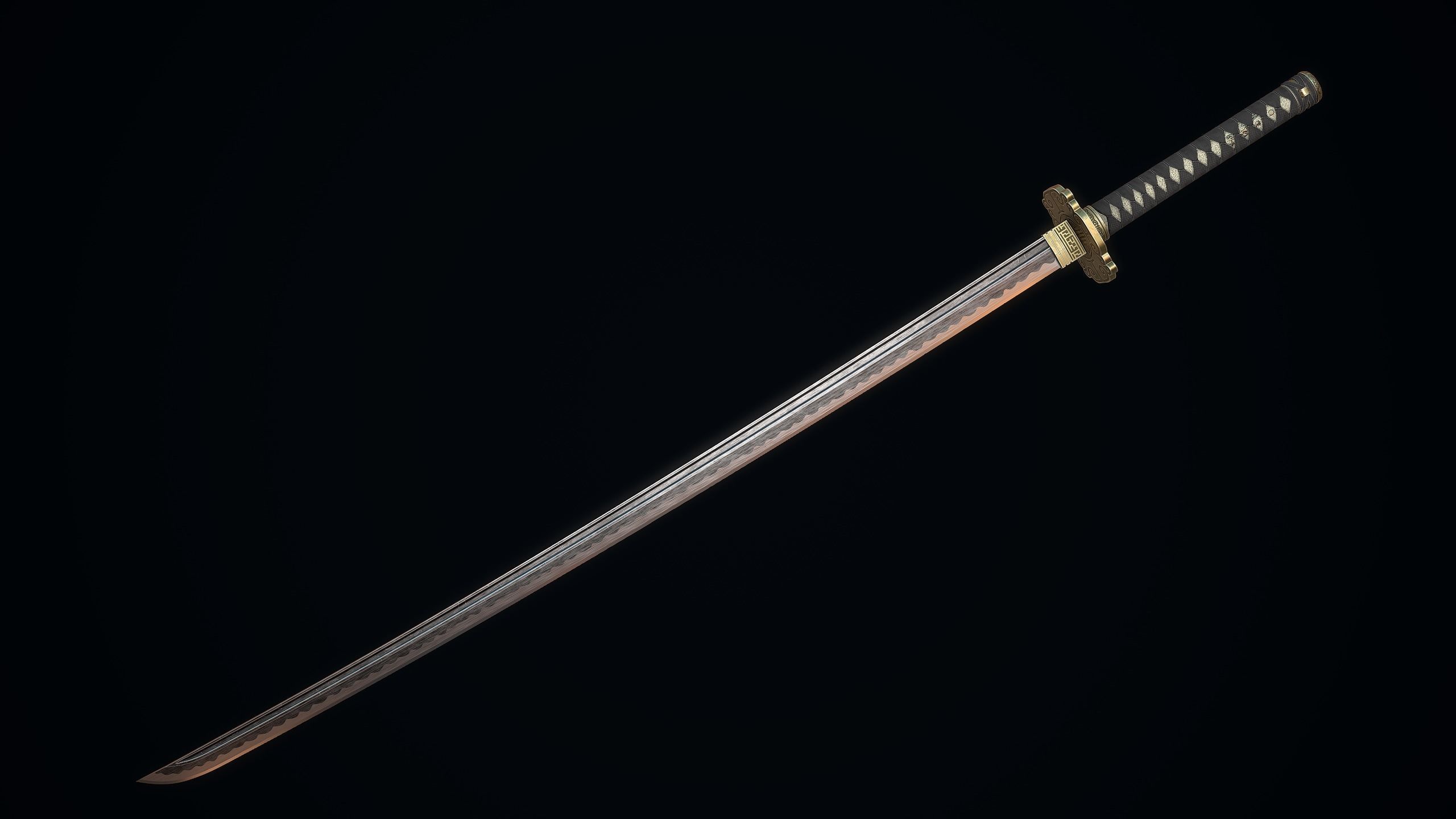 3D model Great Samurai Katana VR / AR / low-poly | CGTrader