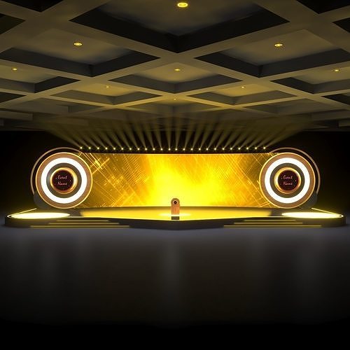 Virtual stage 3D model | CGTrader