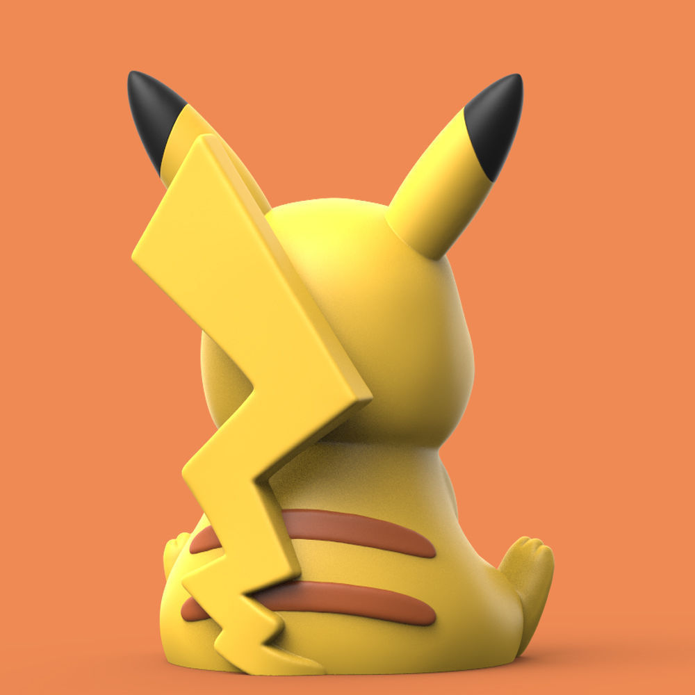 POKEMON - PIKACHU EASY PRINT NO SUPPORT 3D model 3D printable | CGTrader