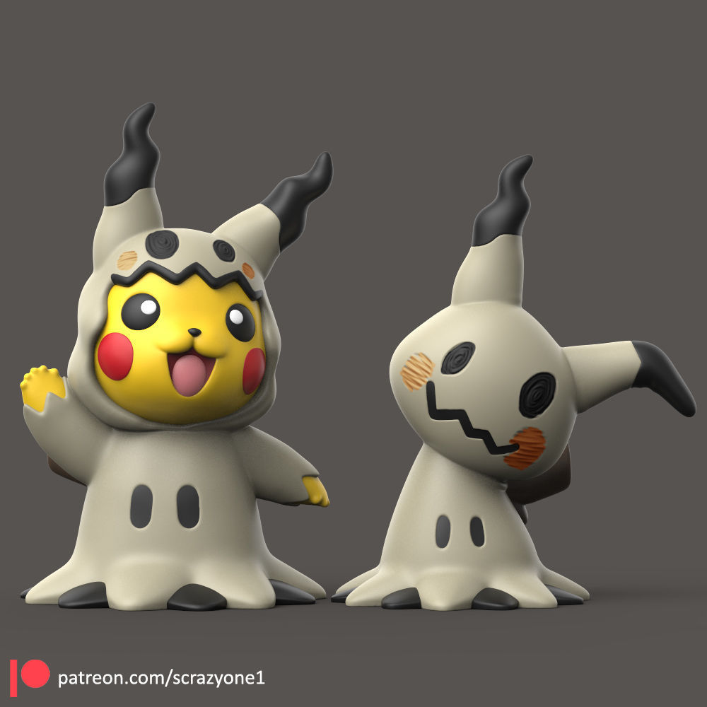POKEMON - Mimikyu Pikachu 3D model 3D printable | CGTrader
