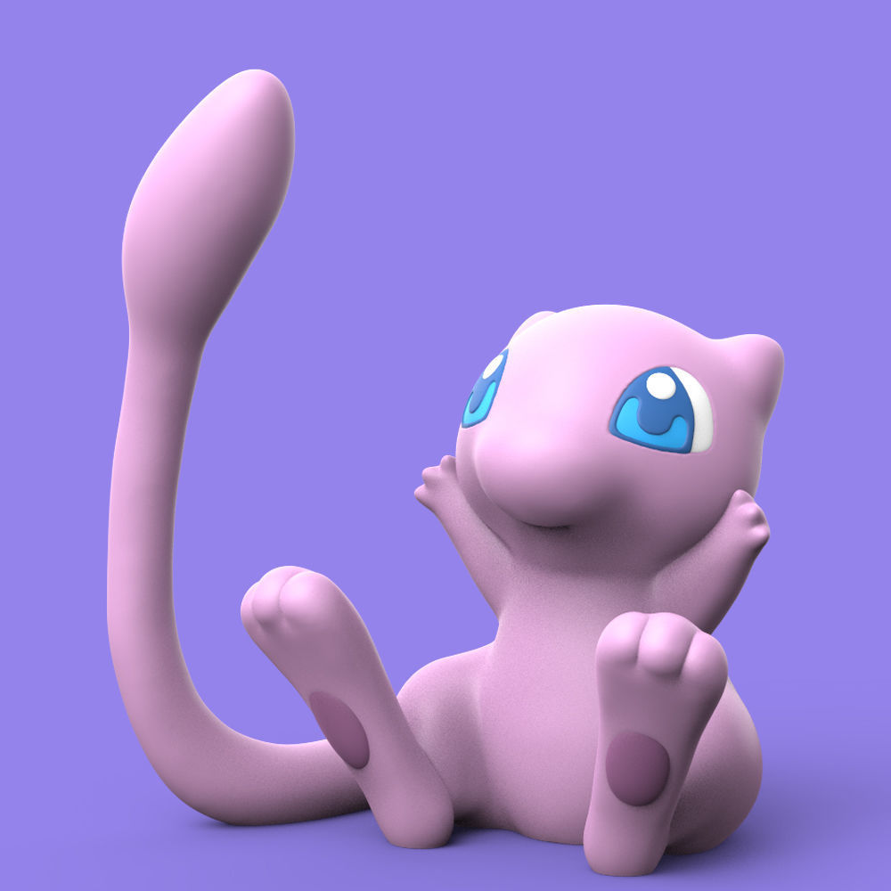 POKEMON - MEW EASY PRINT NO SUPPORT 3D model 3D printable | CGTrader
