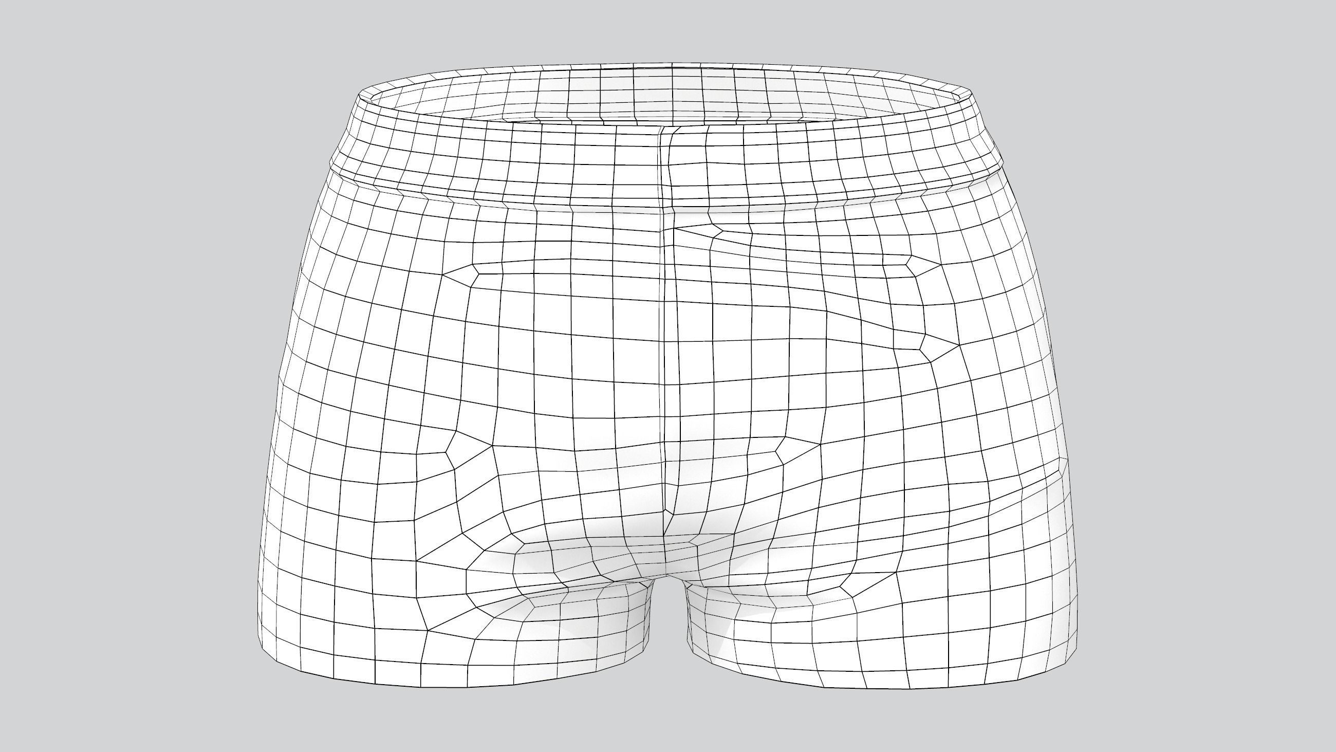 3D model Torn Edge Mini Denim Shorts Pants VR / AR / low-poly | CGTrader