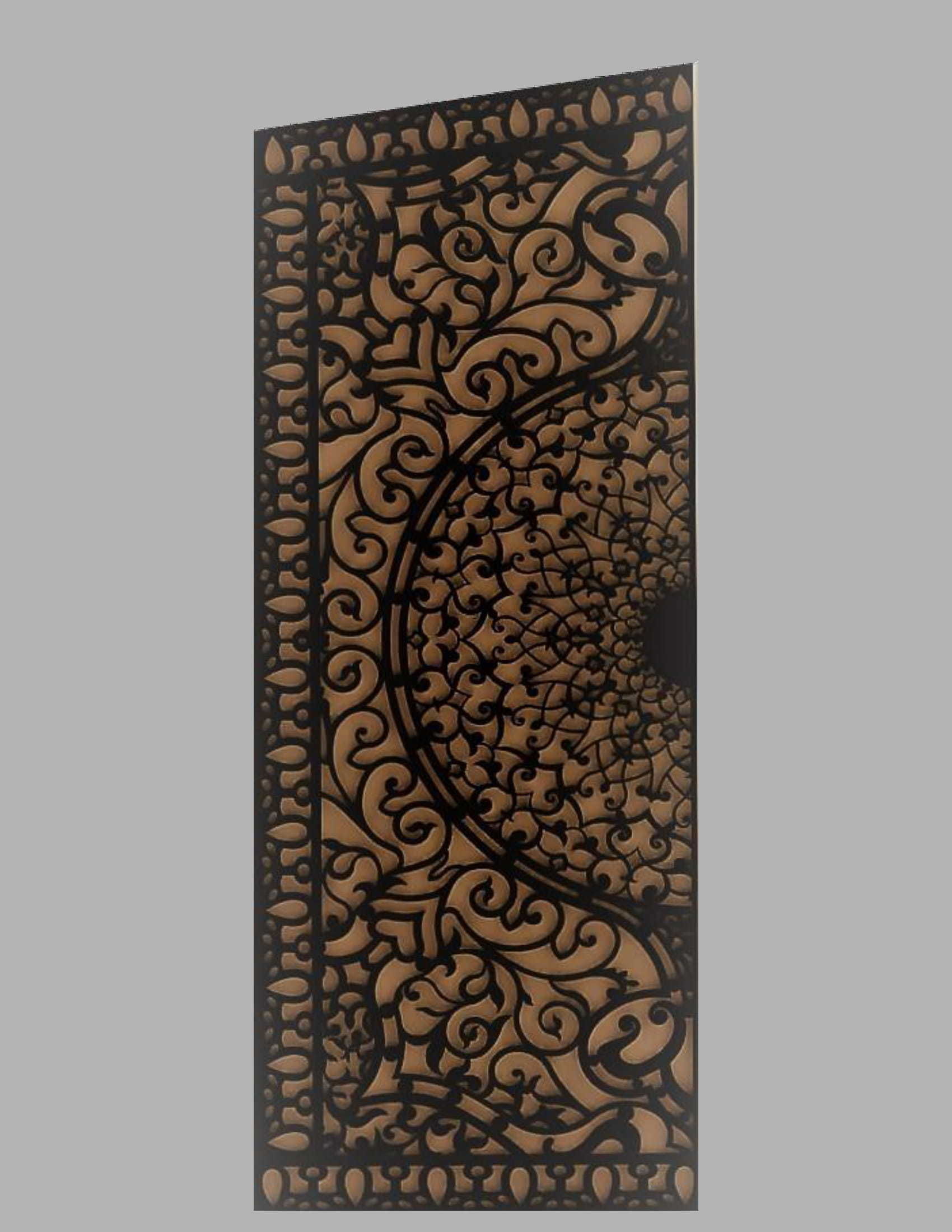Door decorative pattern 3D model | CGTrader