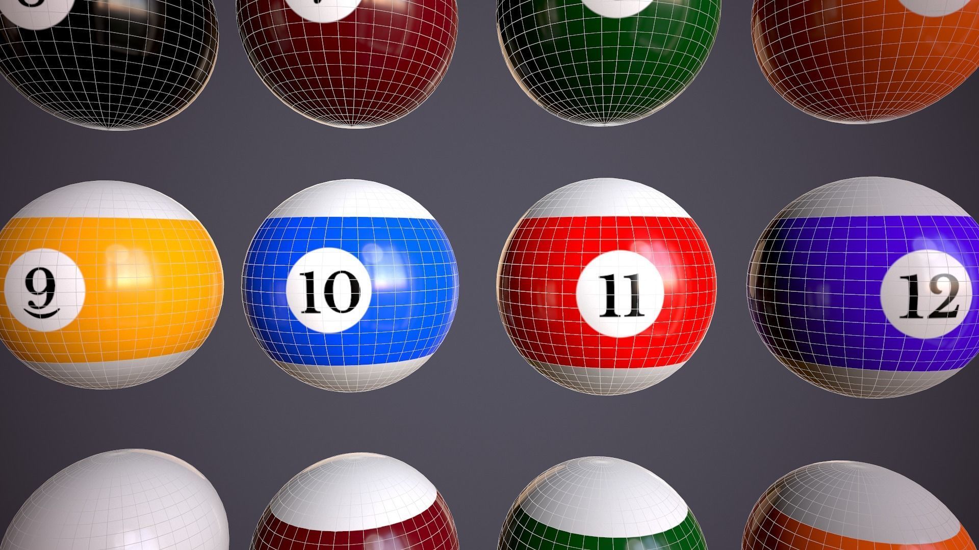 3D model Billiard Balls VR / AR / low-poly | CGTrader