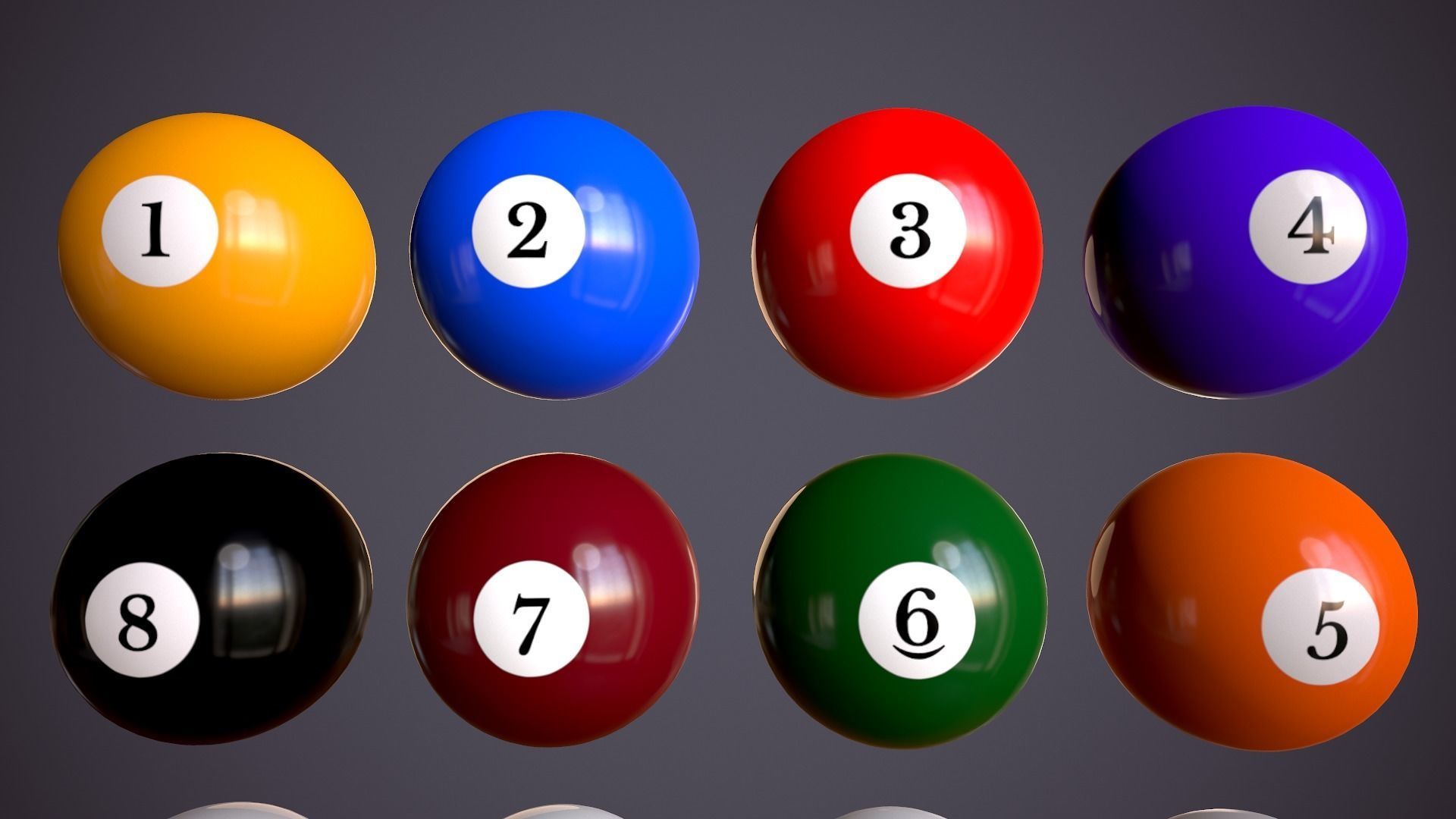 3D model Billiard Balls VR / AR / low-poly | CGTrader