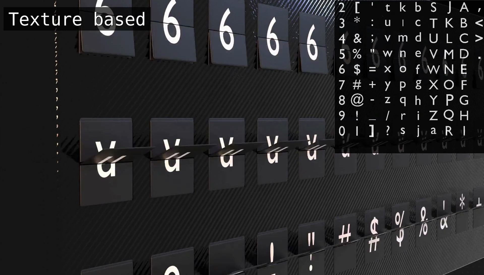 3D model Type anything on animated split-flap display VR / AR / low ...