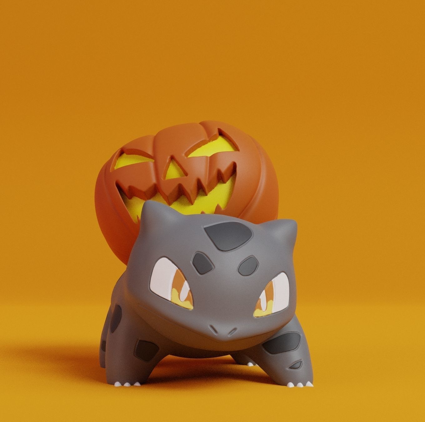 Pokemon - Bulbasaur Ivysaur and Venusaur Halloween with 2 poses 3D ...