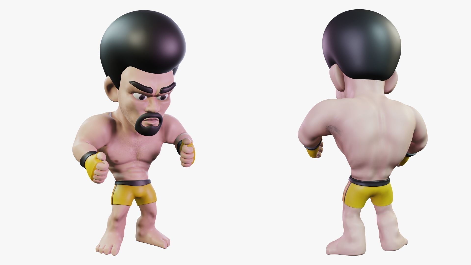 3D model Fighter Boxer Character 06 VR / AR / low-poly | CGTrader