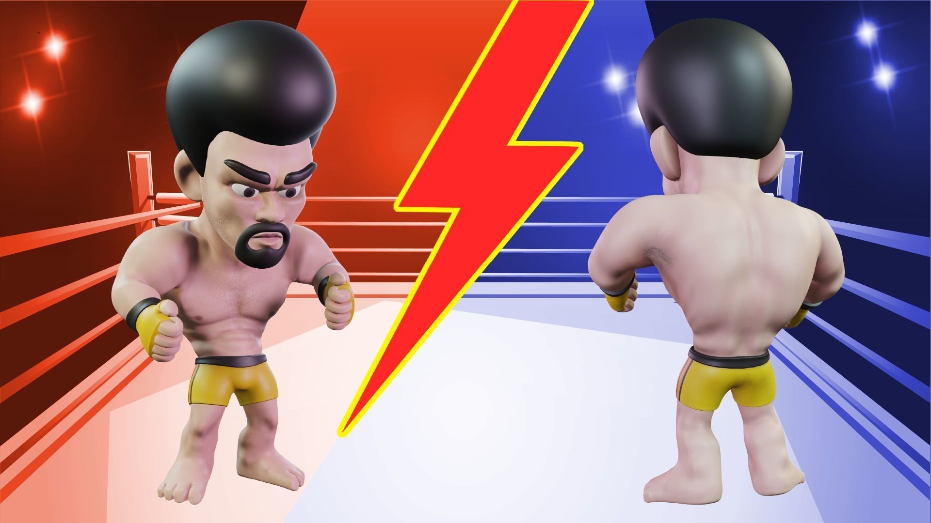 3D model Fighter Boxer Character 06 VR / AR / low-poly | CGTrader