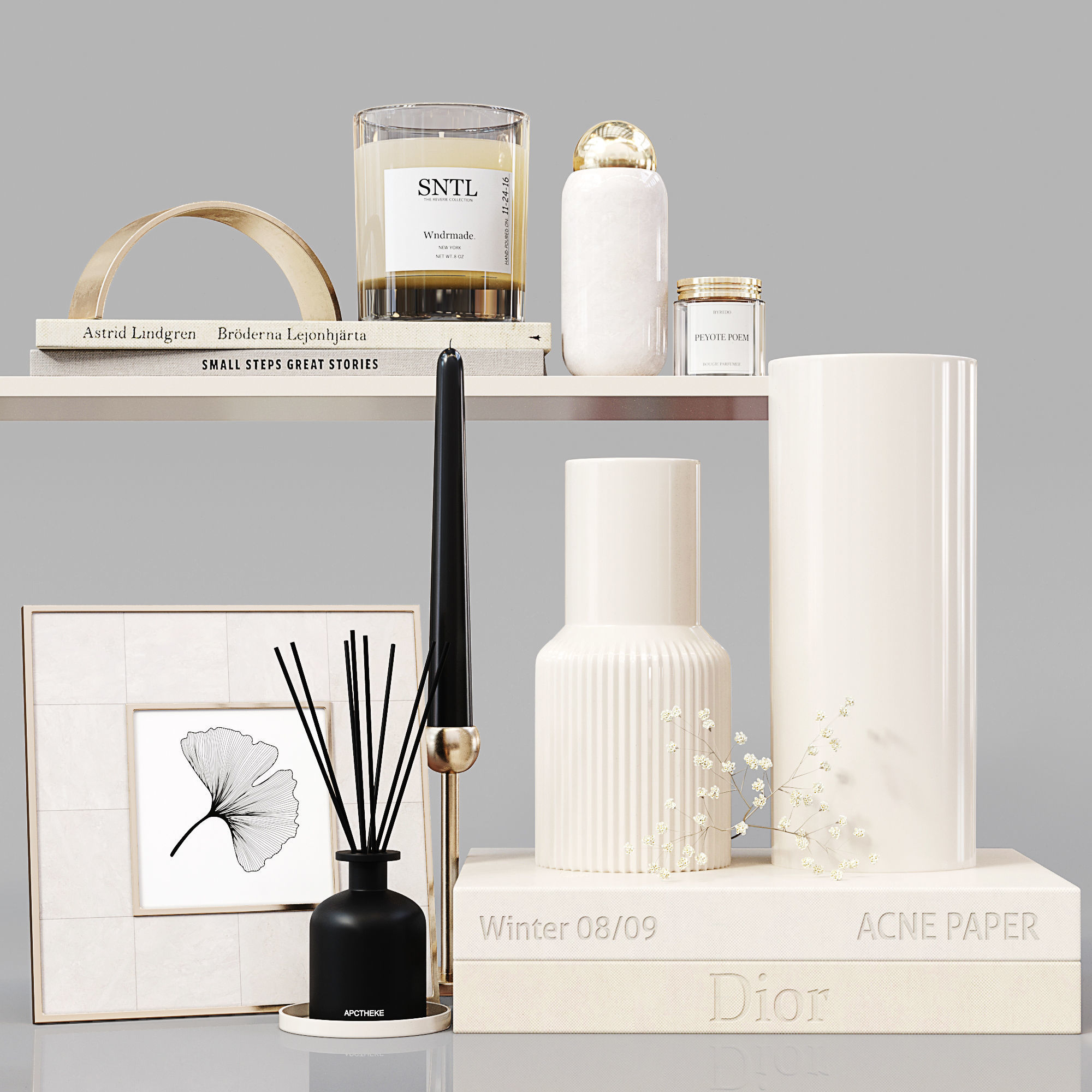 Decor Set 083 3d Model Cgtrader