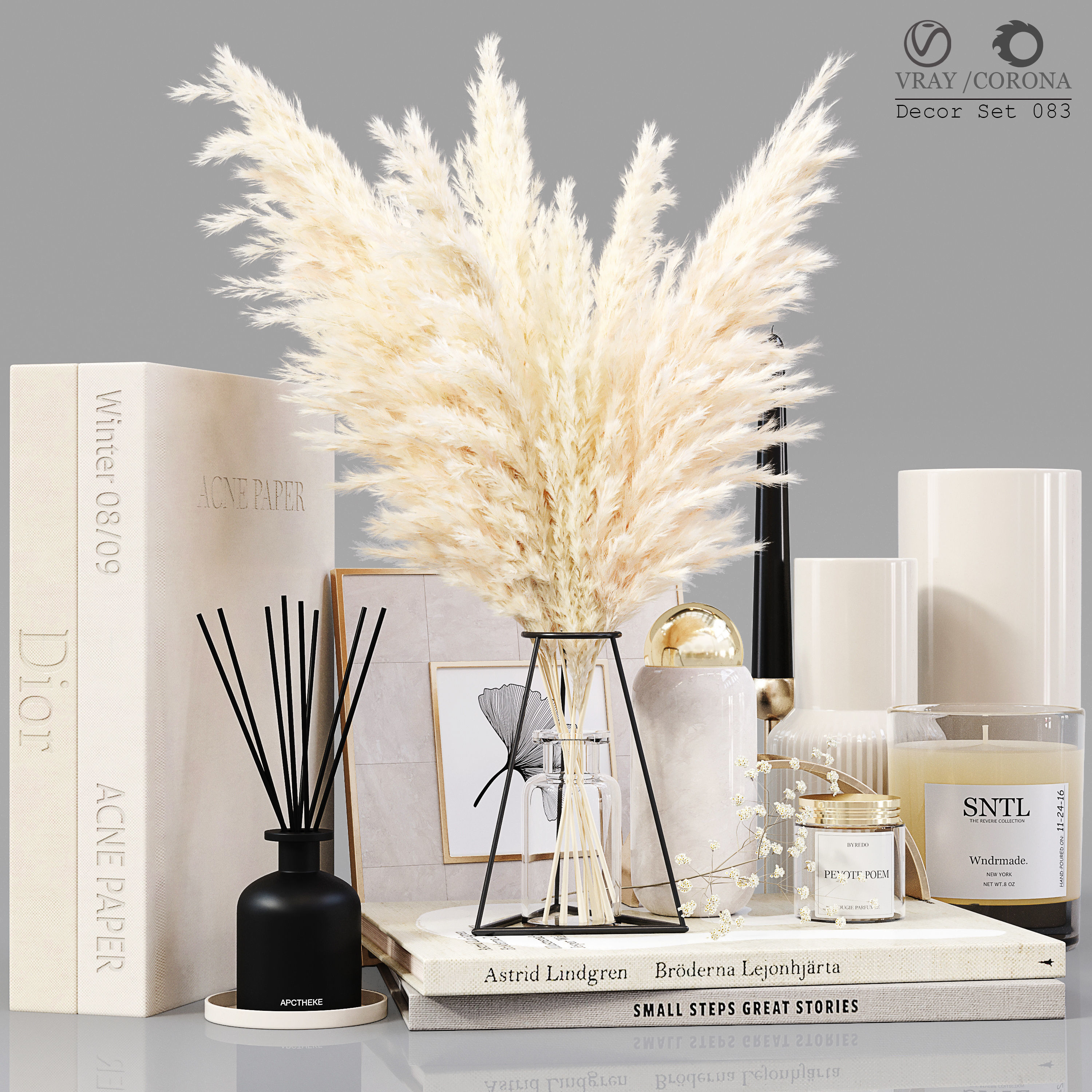 Decor Set 083 3D model | CGTrader