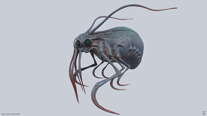 3D model Deep sea creature VR / AR / low-poly | CGTrader