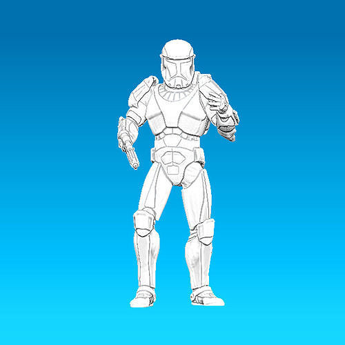 Commando clone star wars 3D model 3D printable | CGTrader