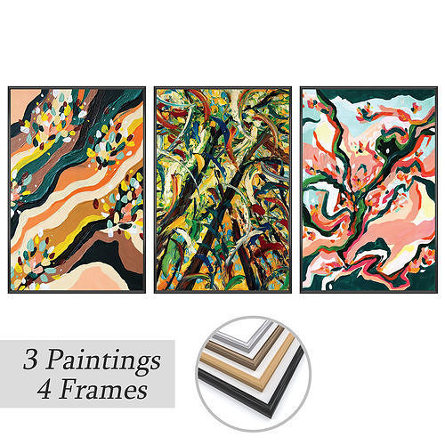 Wall Art Set 3803 3D model | CGTrader