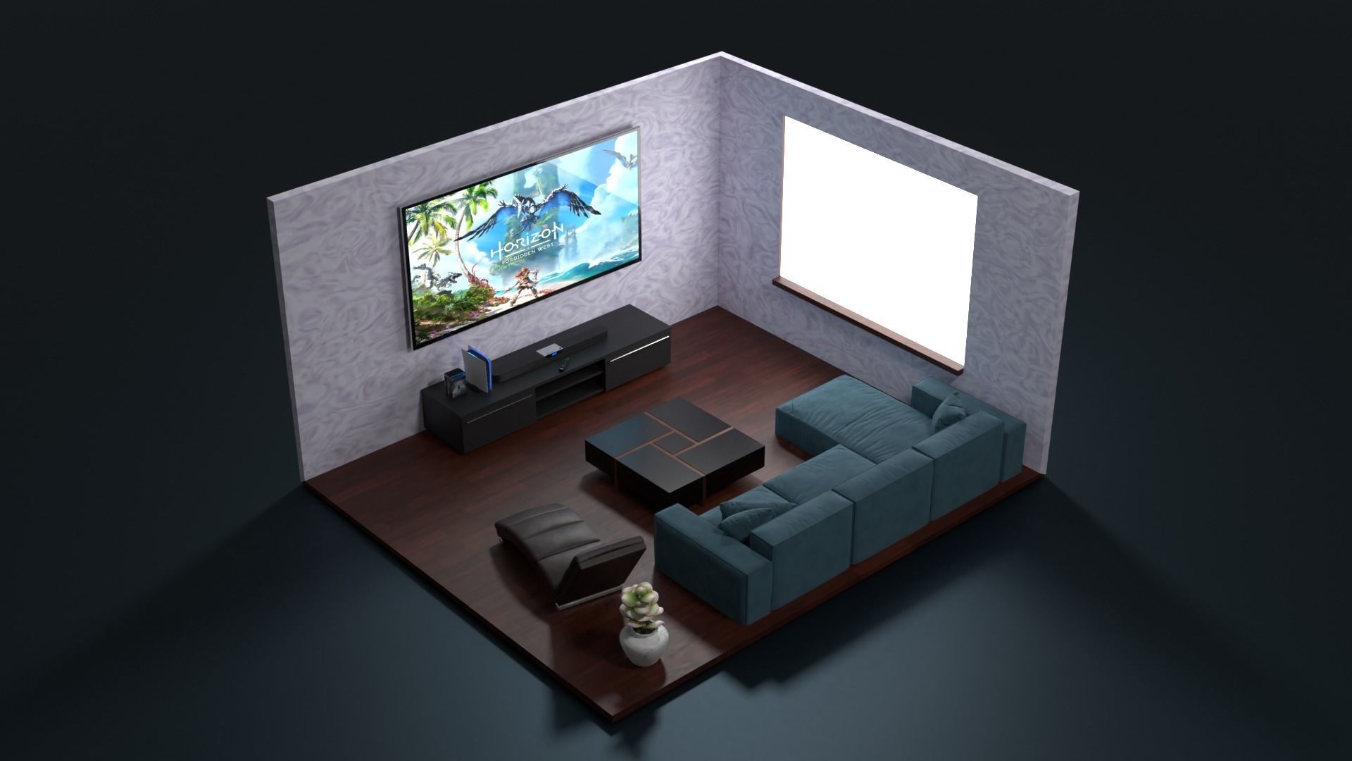 3D model Low Poly Room VR / AR / low-poly | CGTrader