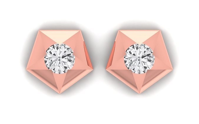 Women Star Earrings 3dm STL OBJ FBX Renders Details 3D model 3D ...