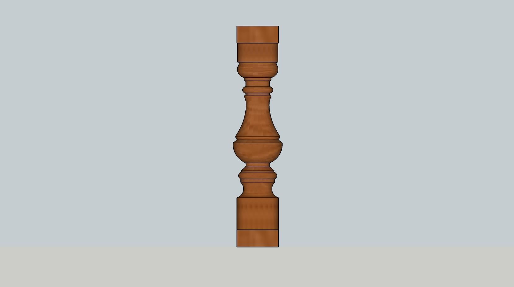 Baluster 3D Model Sketchup Free Download 3D model | CGTrader