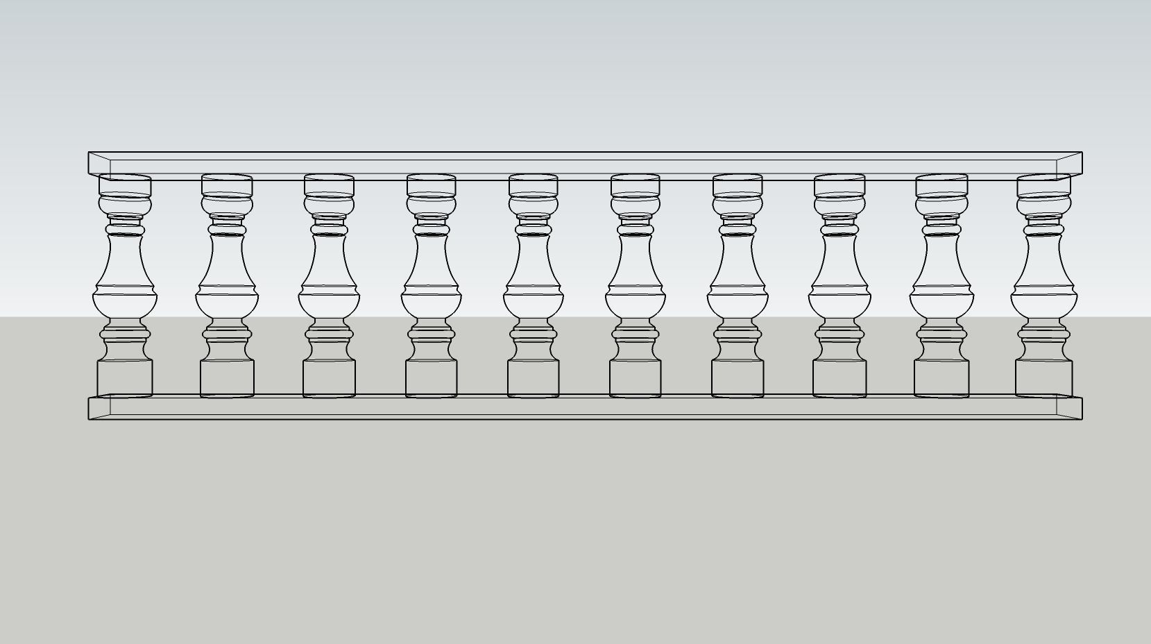 Baluster 3D Model Sketchup Free Download 3D model | CGTrader