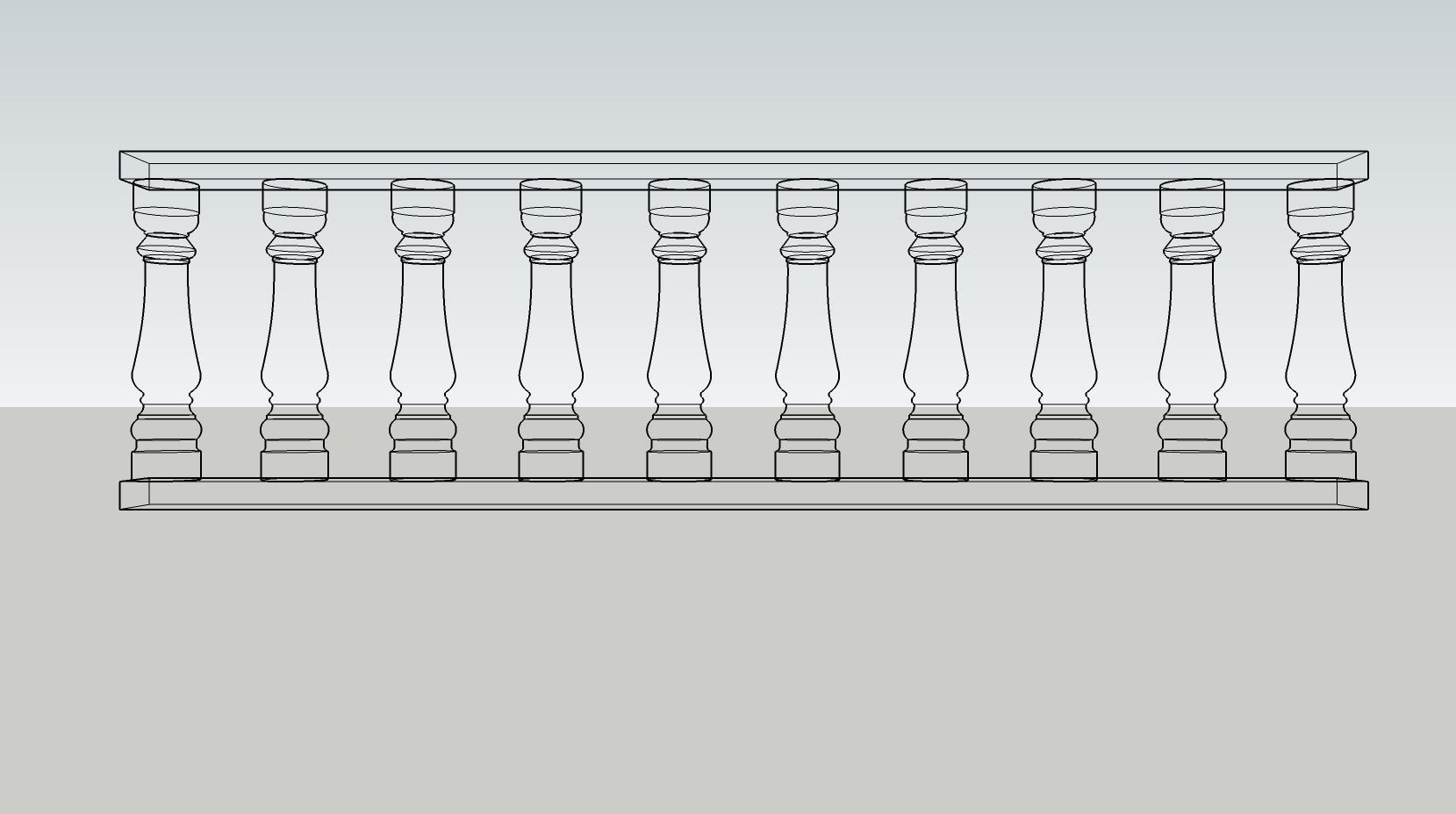 Baluster 3D Model Sketchup Free Download 3D model | CGTrader