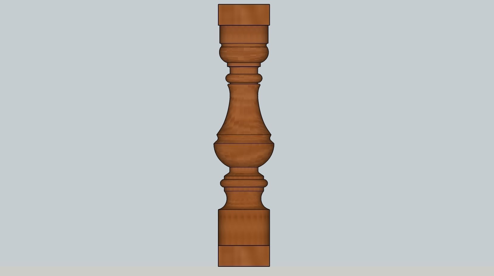 Baluster 3D Model Sketchup Free Download 3D model | CGTrader