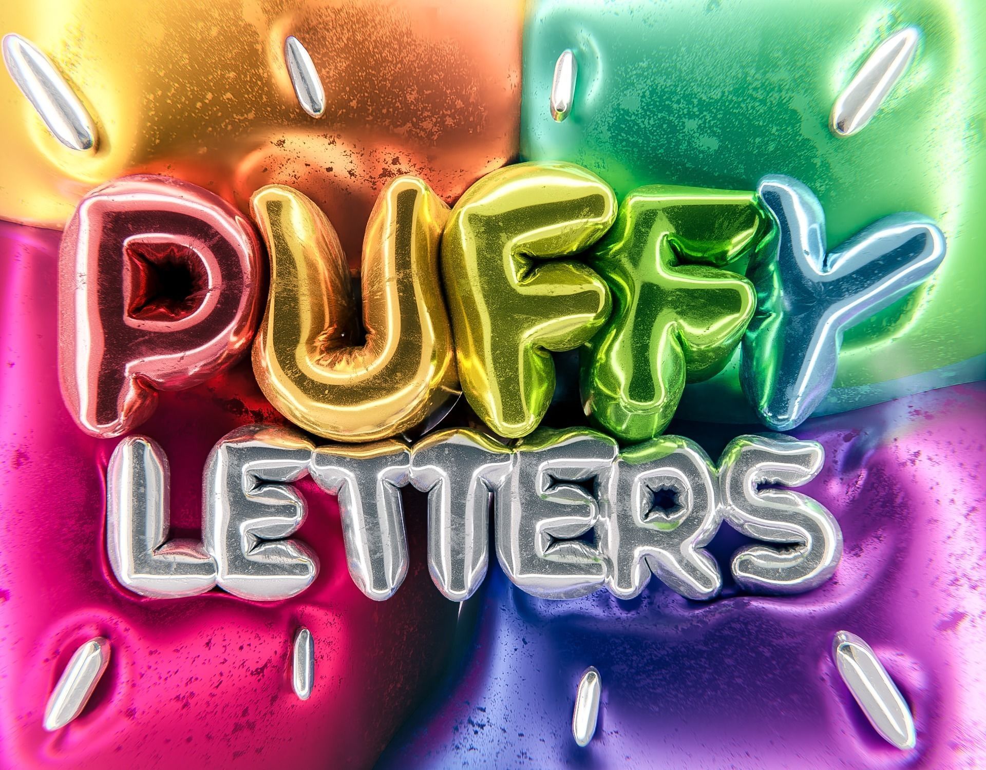 PUFFY LETTERS 3D model | CGTrader