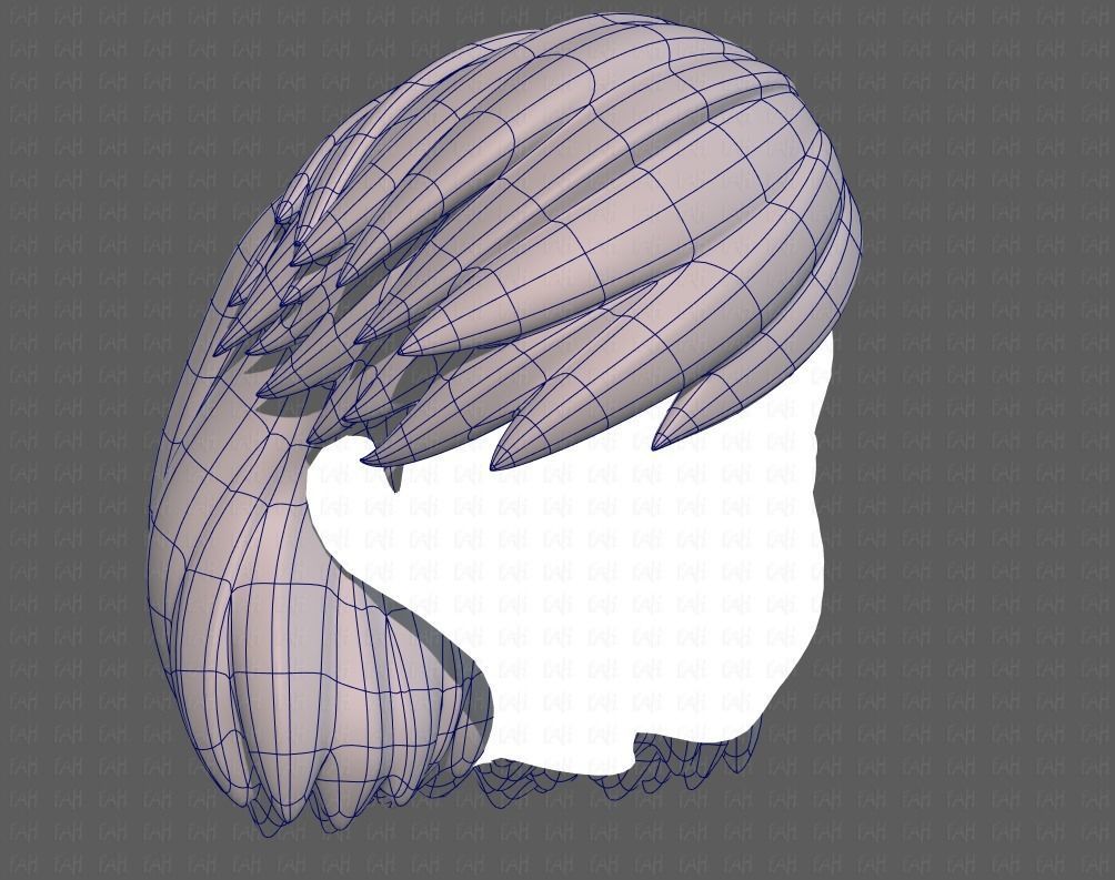 3D model Base Hair for girl V39 VR / AR / low-poly | CGTrader