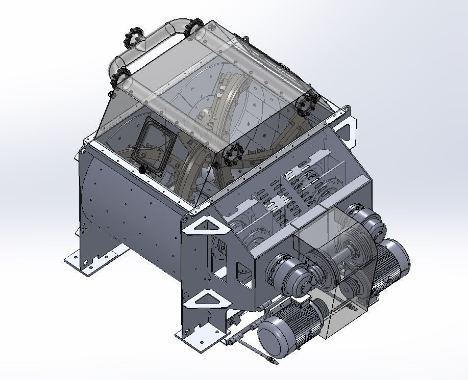1-5m3 Twin Shaft Mixer 3D model | CGTrader