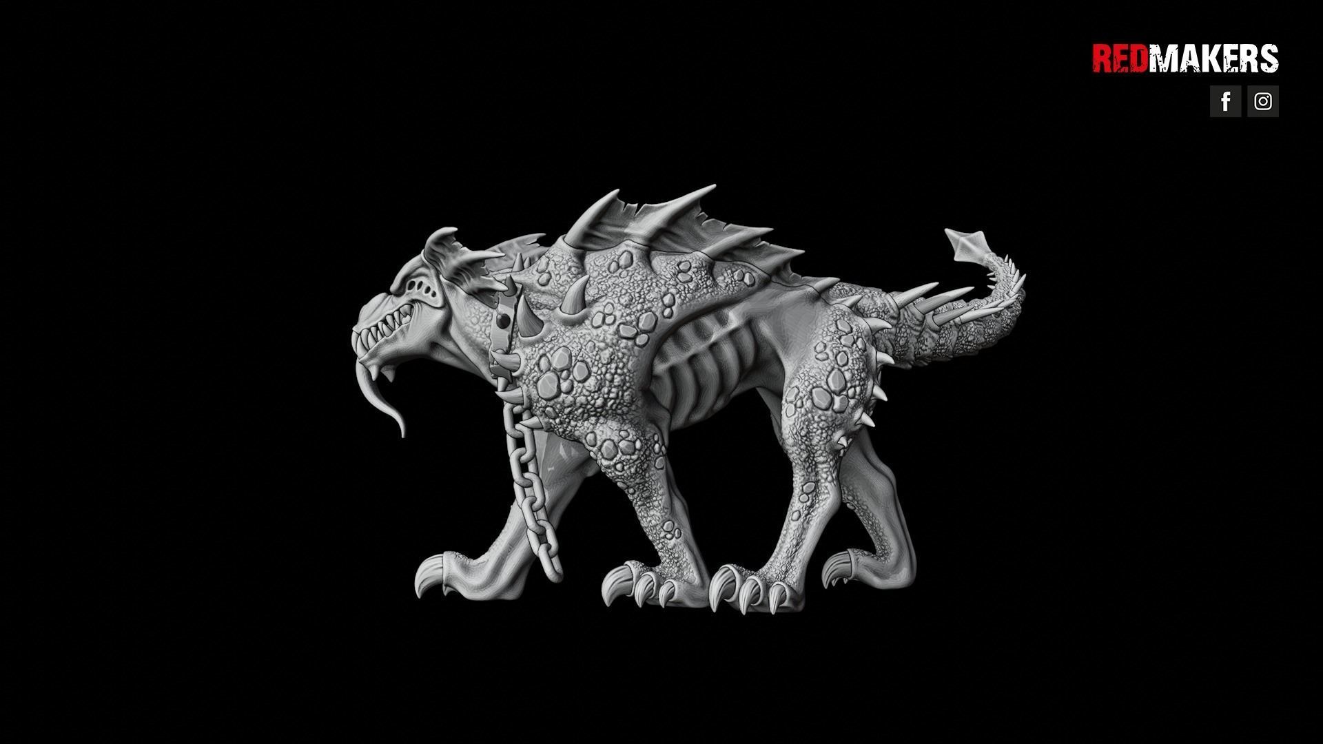 Hell Hounds - Demons 3D model 3D printable | CGTrader