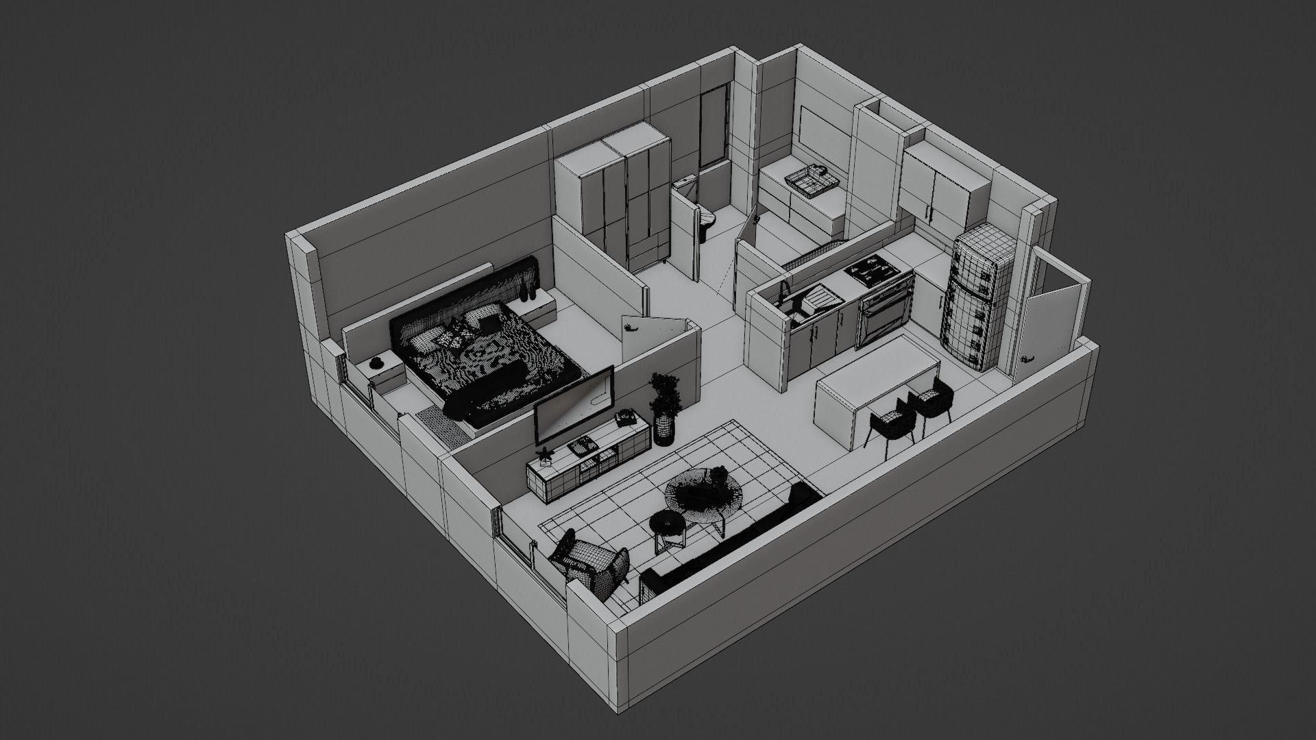 3D Floor Plan Model 20 3D model | CGTrader