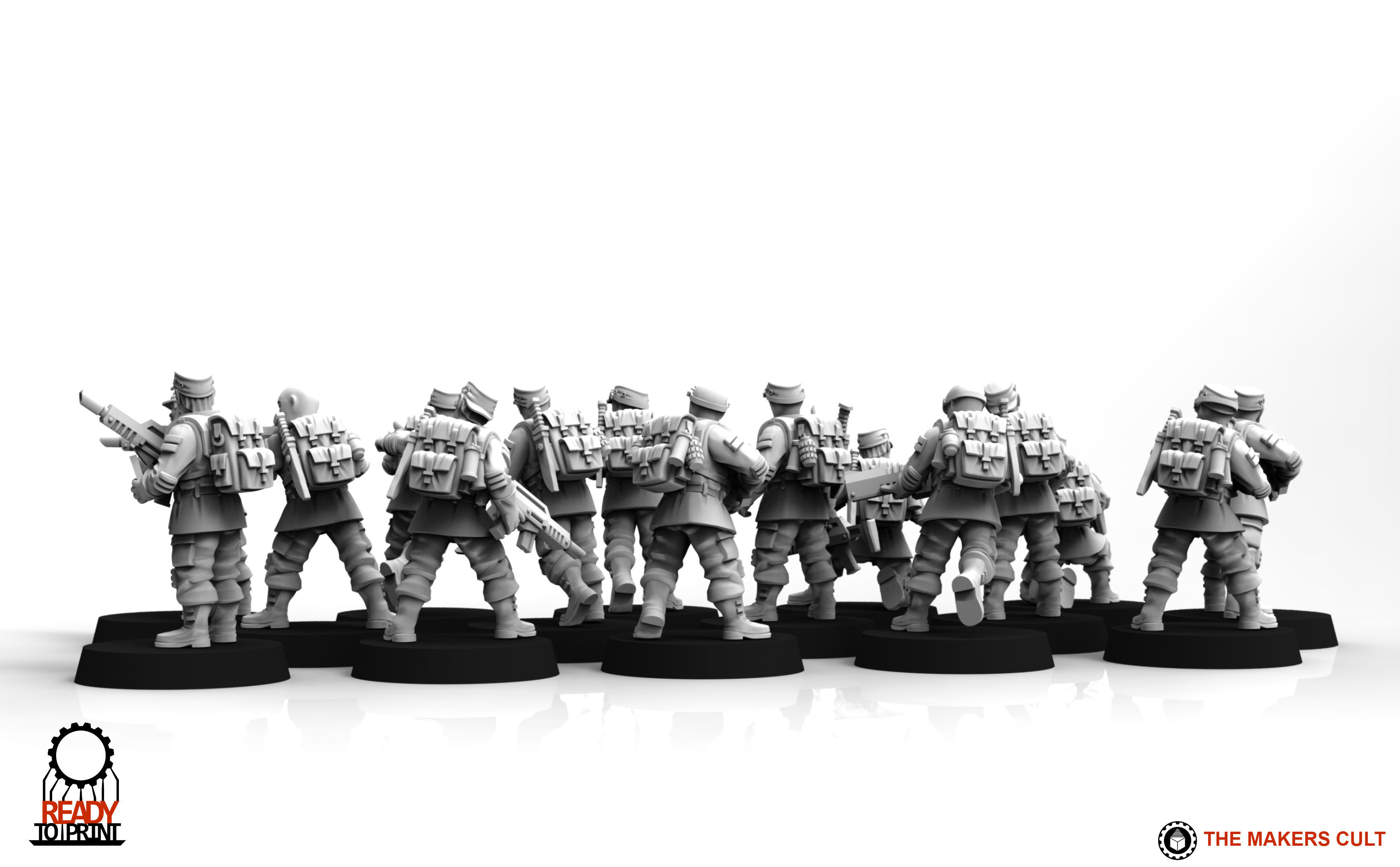 Universal Guard - Light Infantry Builder 3D model 3D printable | CGTrader