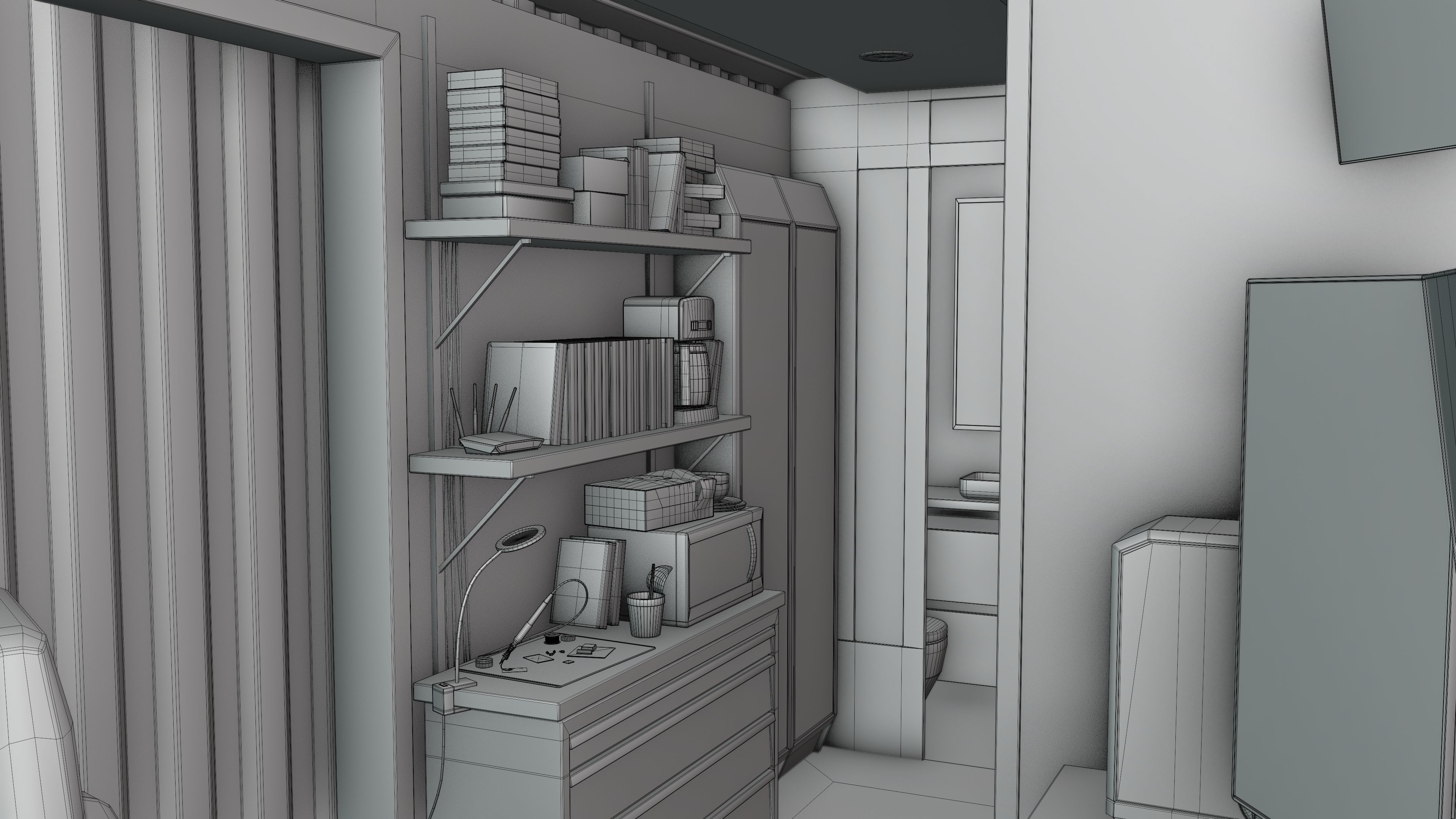 3D model Hacker Hideout VR / AR / low-poly | CGTrader