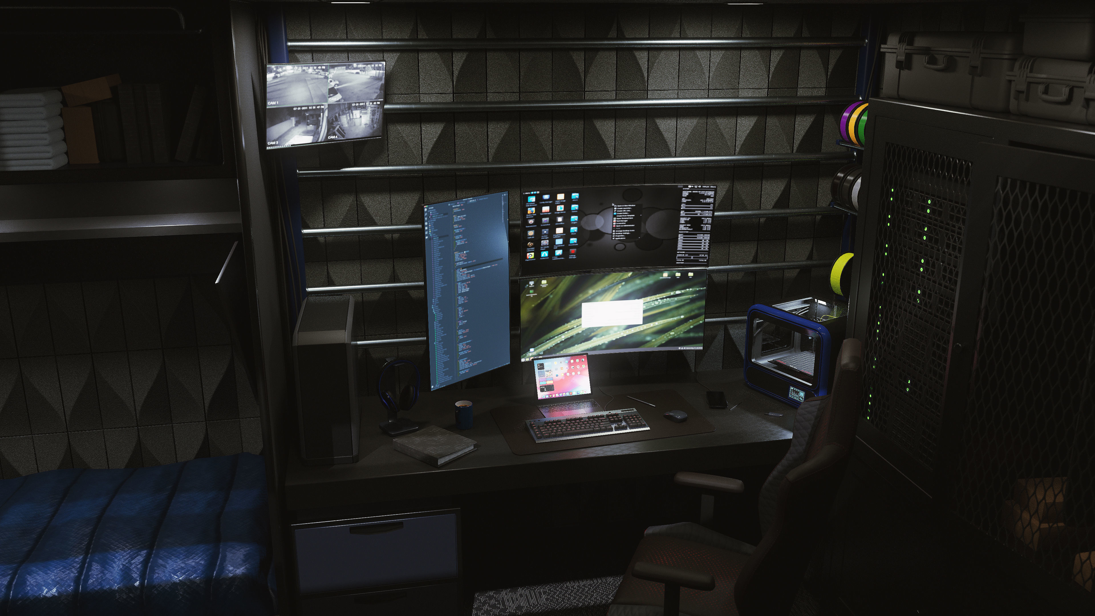 3D model Hacker Hideout VR / AR / low-poly | CGTrader