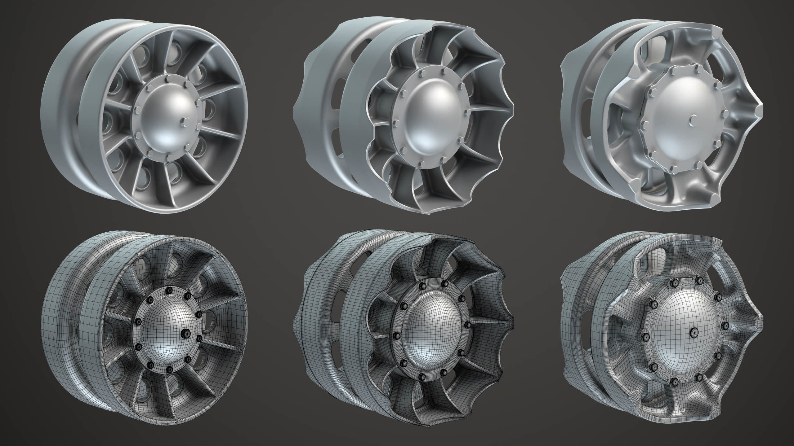 Tank Wheels High-poly Vol 1 3D model | CGTrader