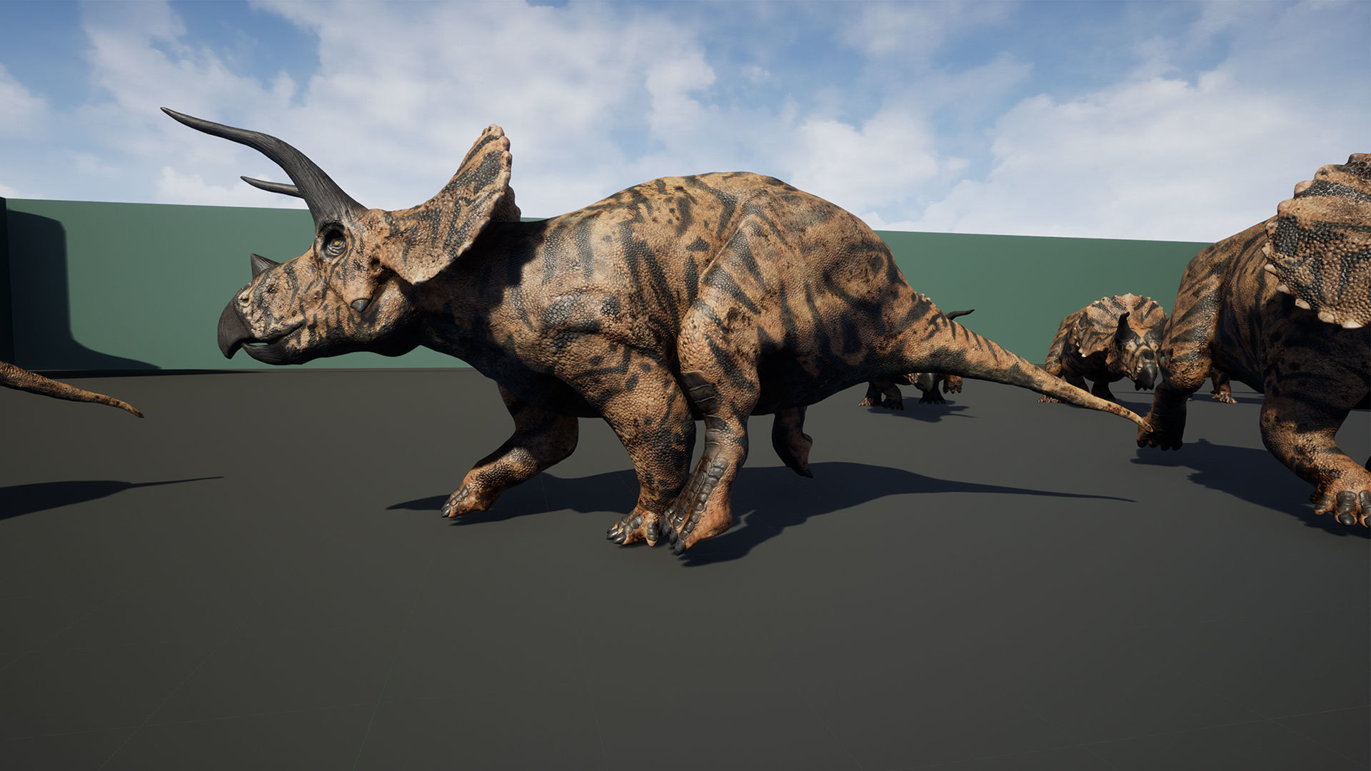 3D model Triceratops Unreal Engine and Unity Projects VR / AR / low ...