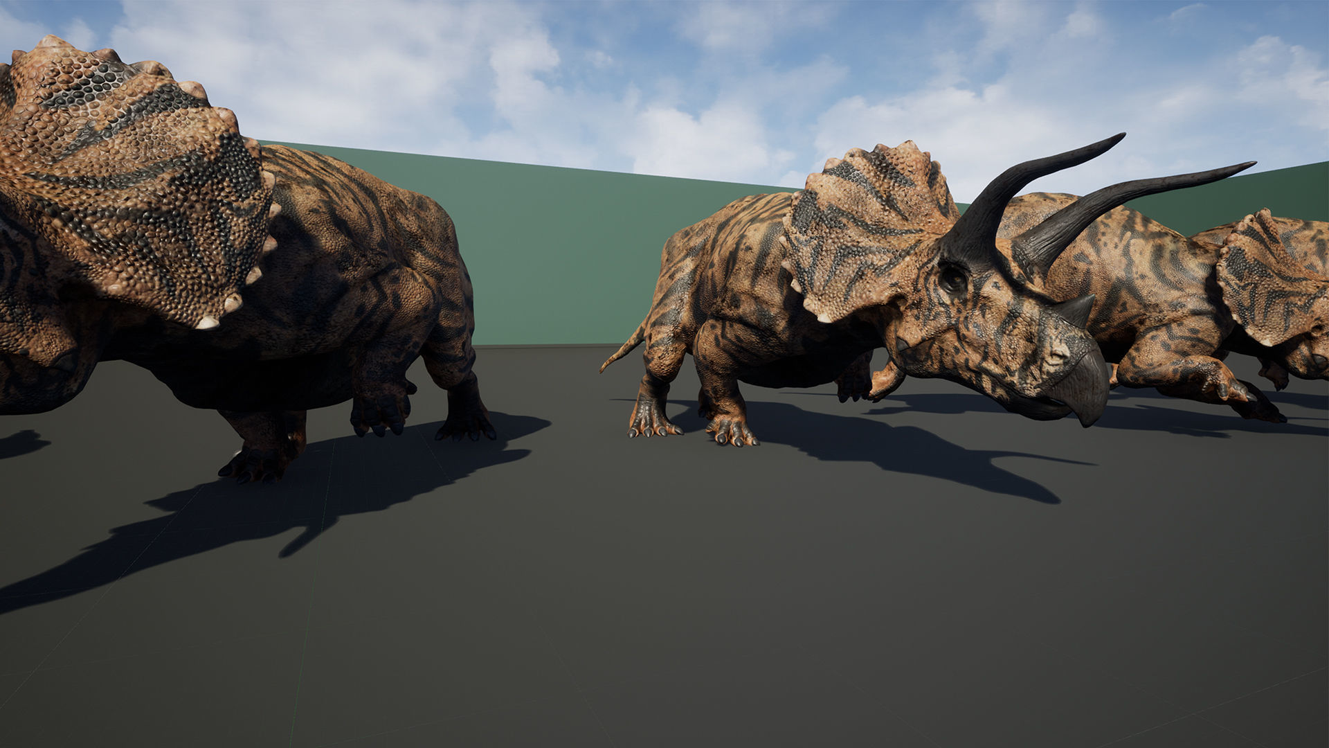 3D model Dinosaur Triceratops Unreal Engine and Unity Projects VR / AR ...