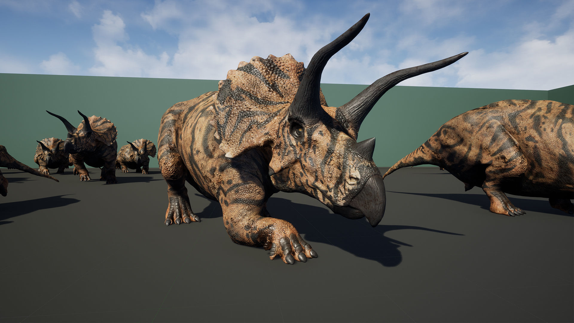 3D model Triceratops Unreal Engine and Unity Projects VR / AR / low ...