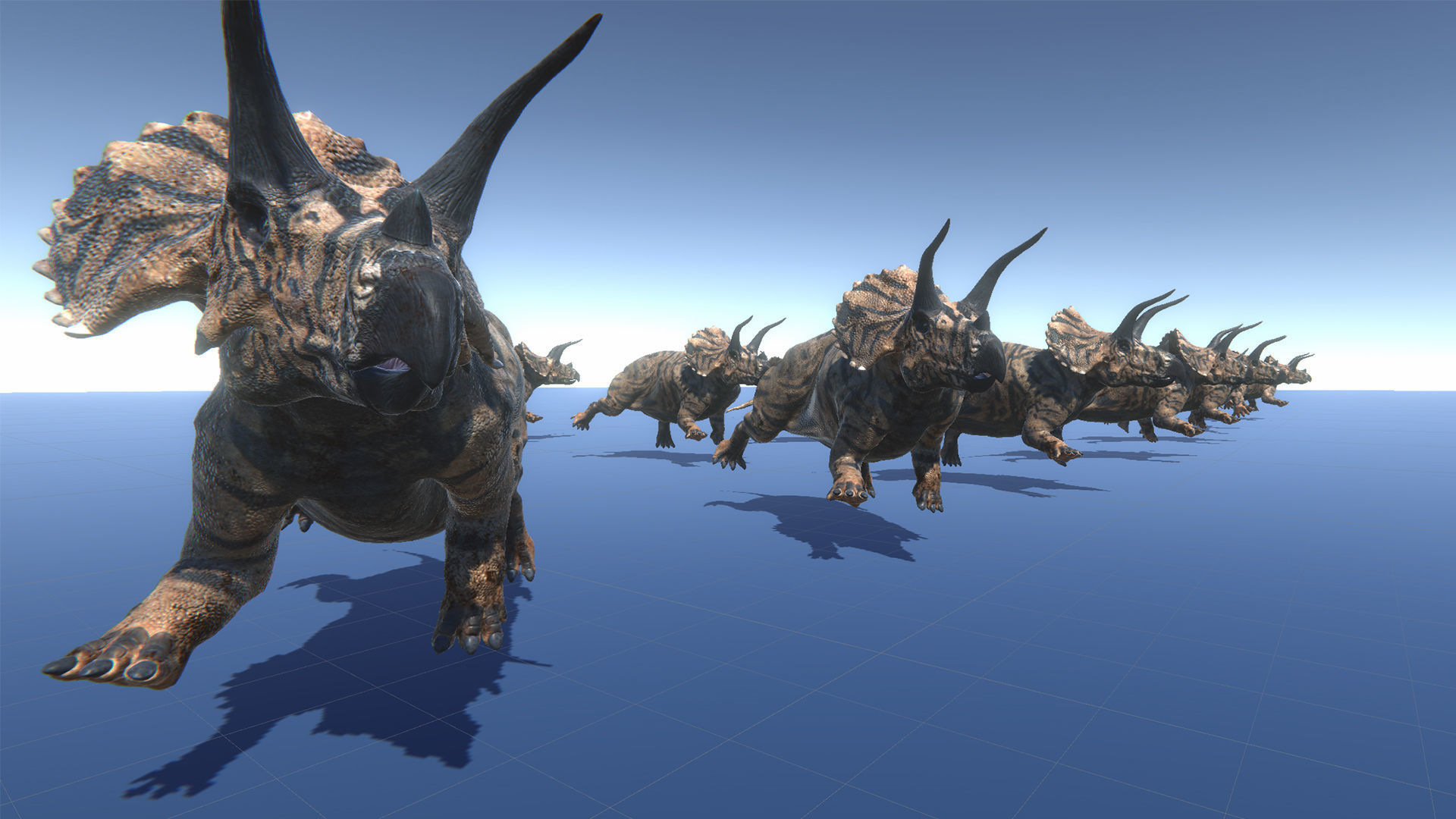 3D model Triceratops Unreal Engine and Unity Projects VR / AR / low ...