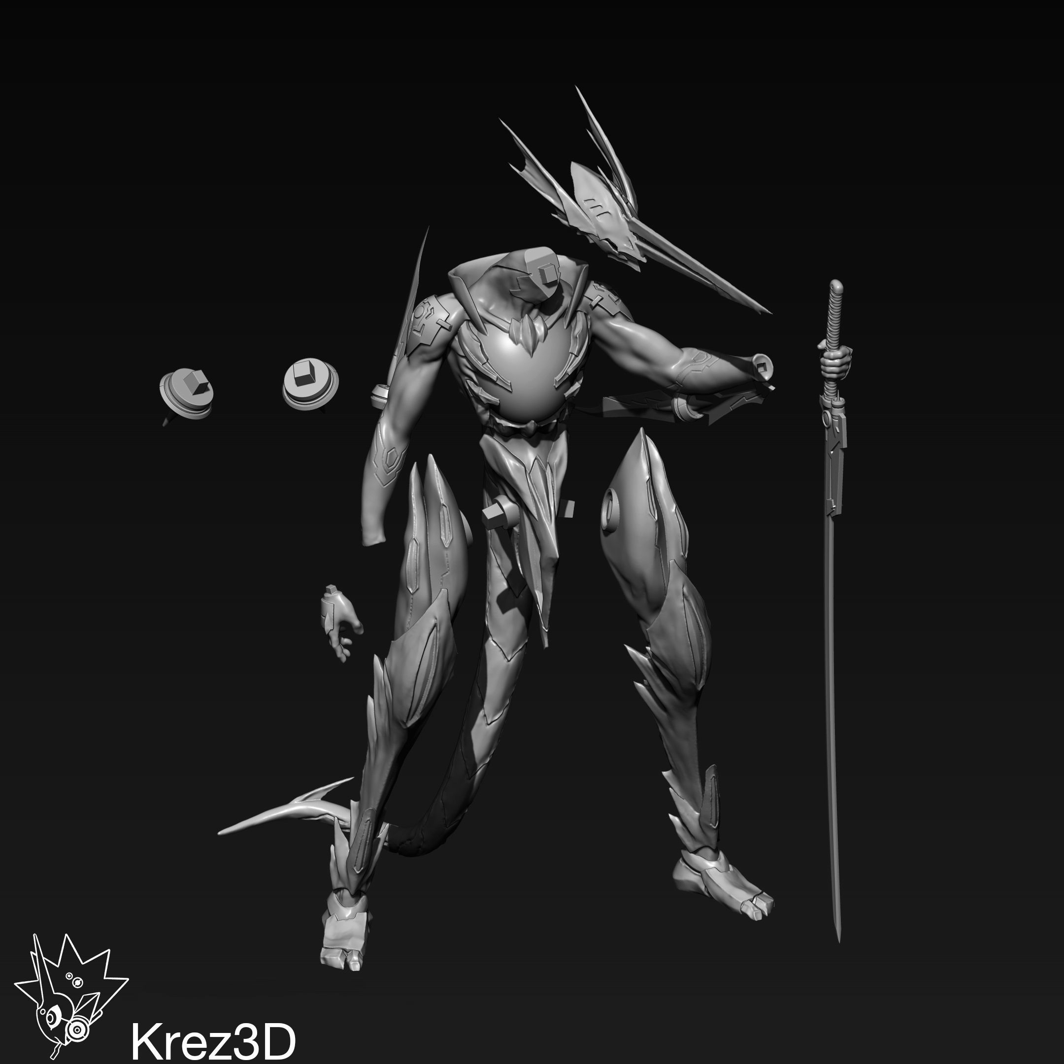 White Seikijin 3D model 3D printable | CGTrader