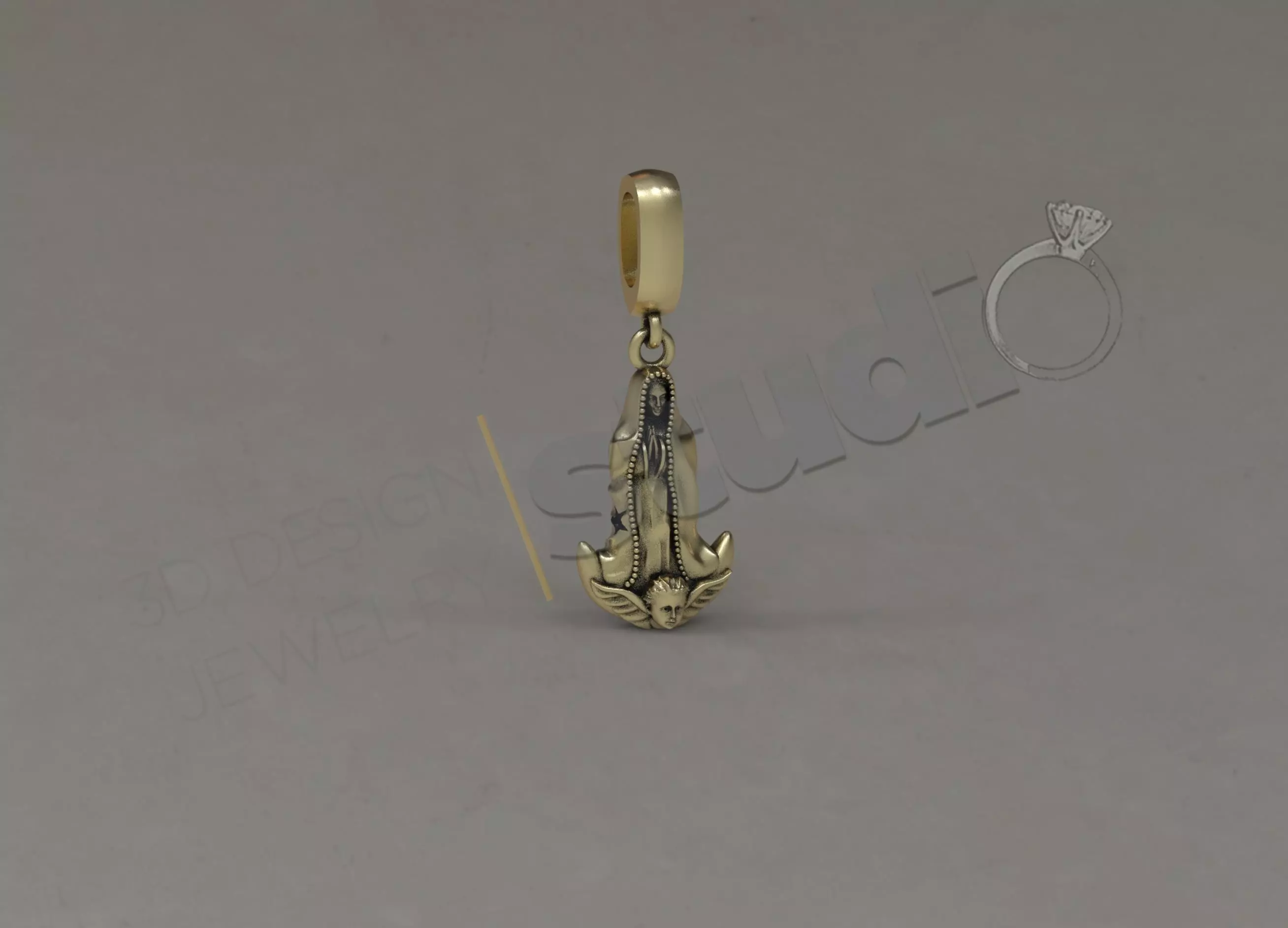 Detailed pandora Mary pendant 3d model 3D model 3D printable | CGTrader