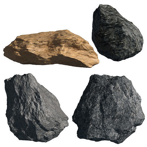 Stone Set 5 C rock 3D model | CGTrader
