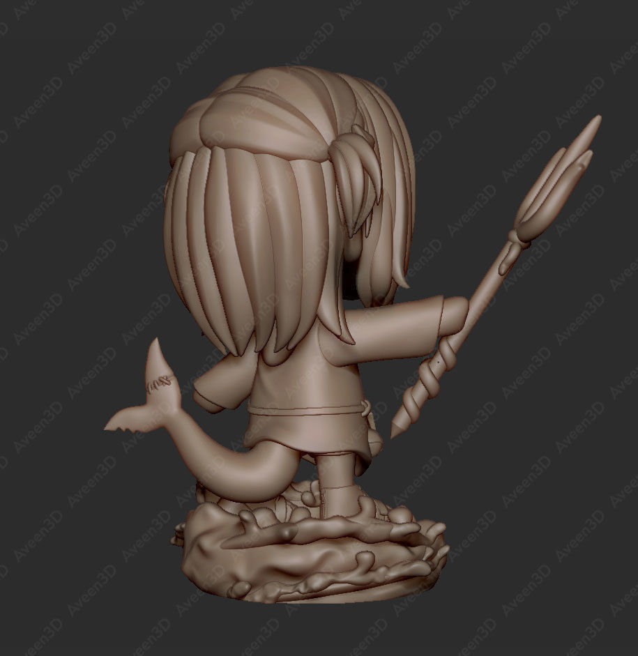 Garw Gura Chibi 3D model 3D printable | CGTrader
