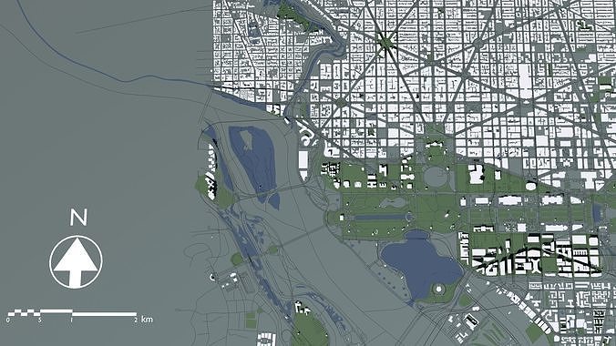 Washington DC USA - Mass buildings 3D model | CGTrader