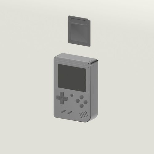 Nintendo Gameboy model and cartridge 3D model animated | CGTrader