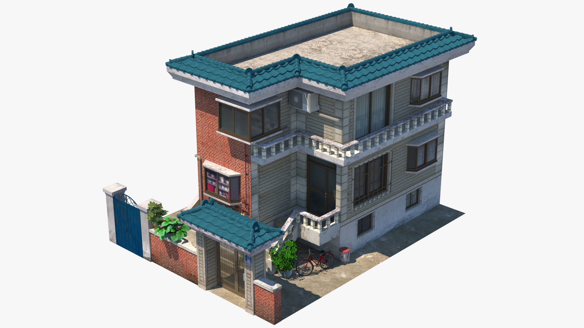 3D model Guam-gil Townhouse VR / AR / low-poly | CGTrader