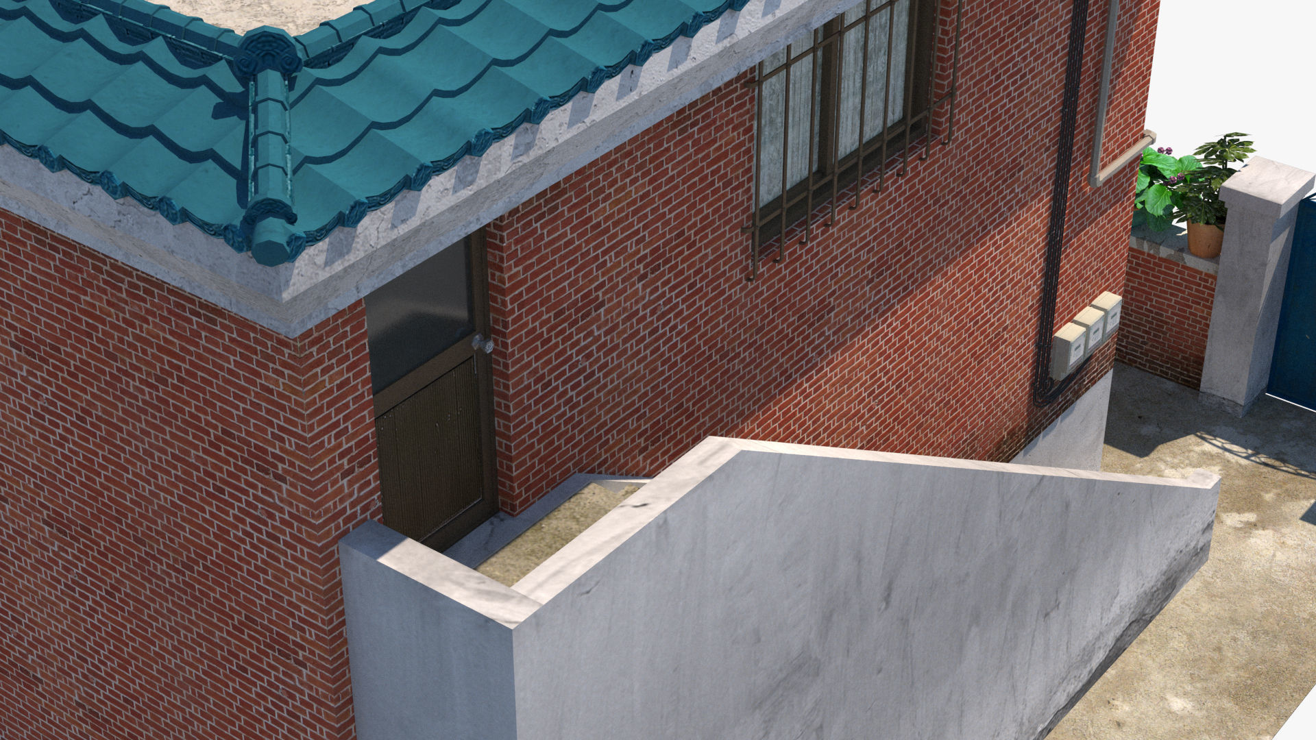 3D model Guam-gil Townhouse VR / AR / low-poly | CGTrader