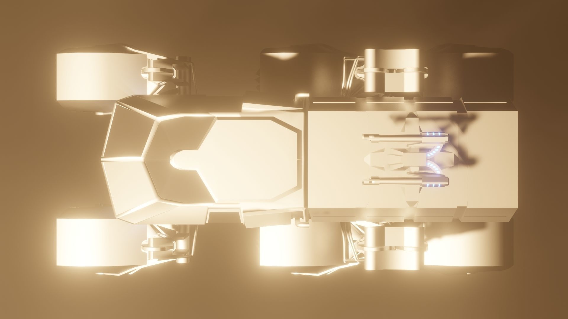 3D model Futuristic Rover VR / AR / low-poly | CGTrader