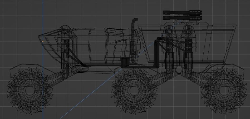 3D model Futuristic Rover VR / AR / low-poly | CGTrader